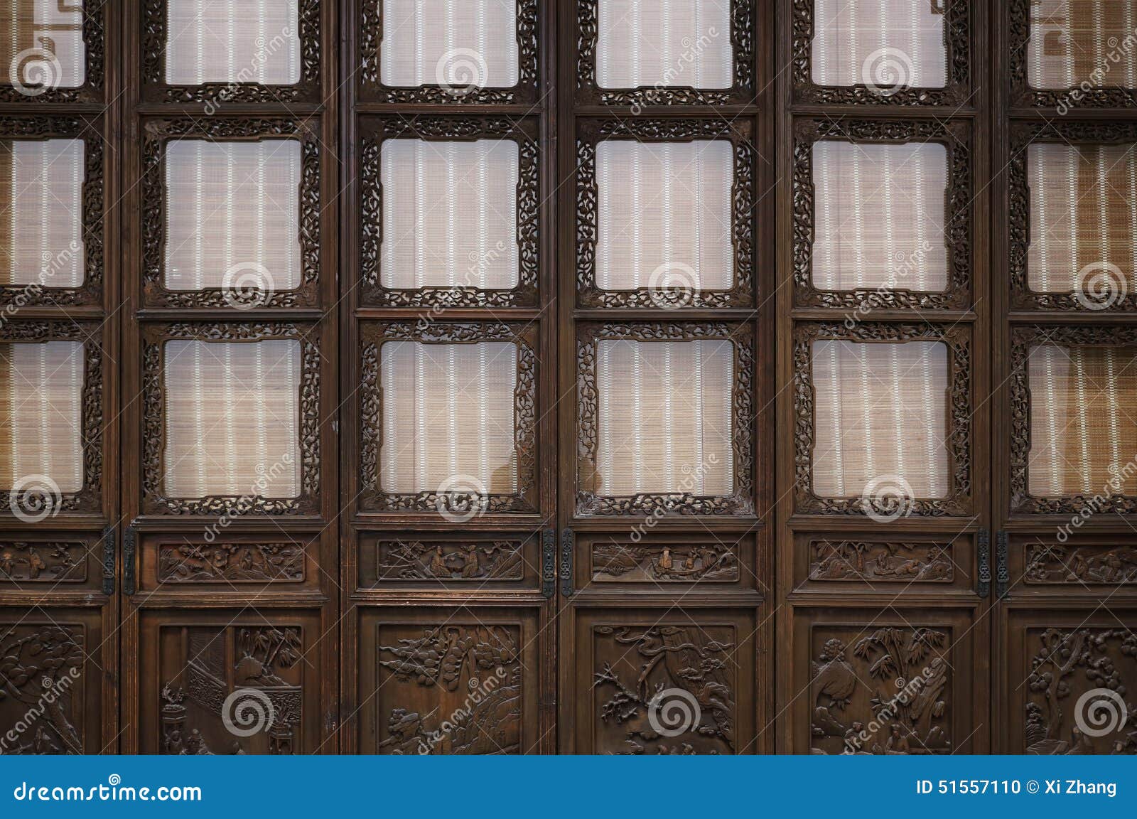 Chinese Doors stock photo. Image of tradition, east, wood - 51557110