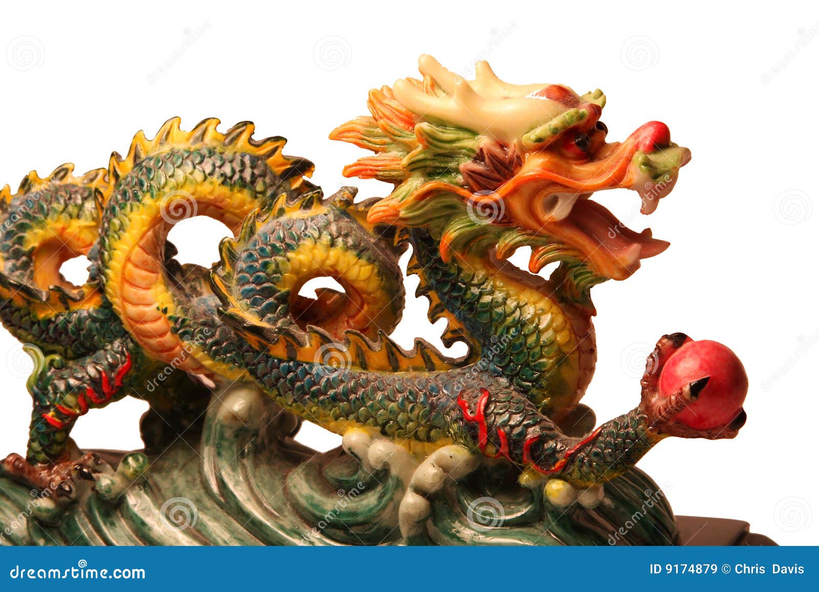 Chinese draak stock afbeelding. Image of huis, orneren - 9174879