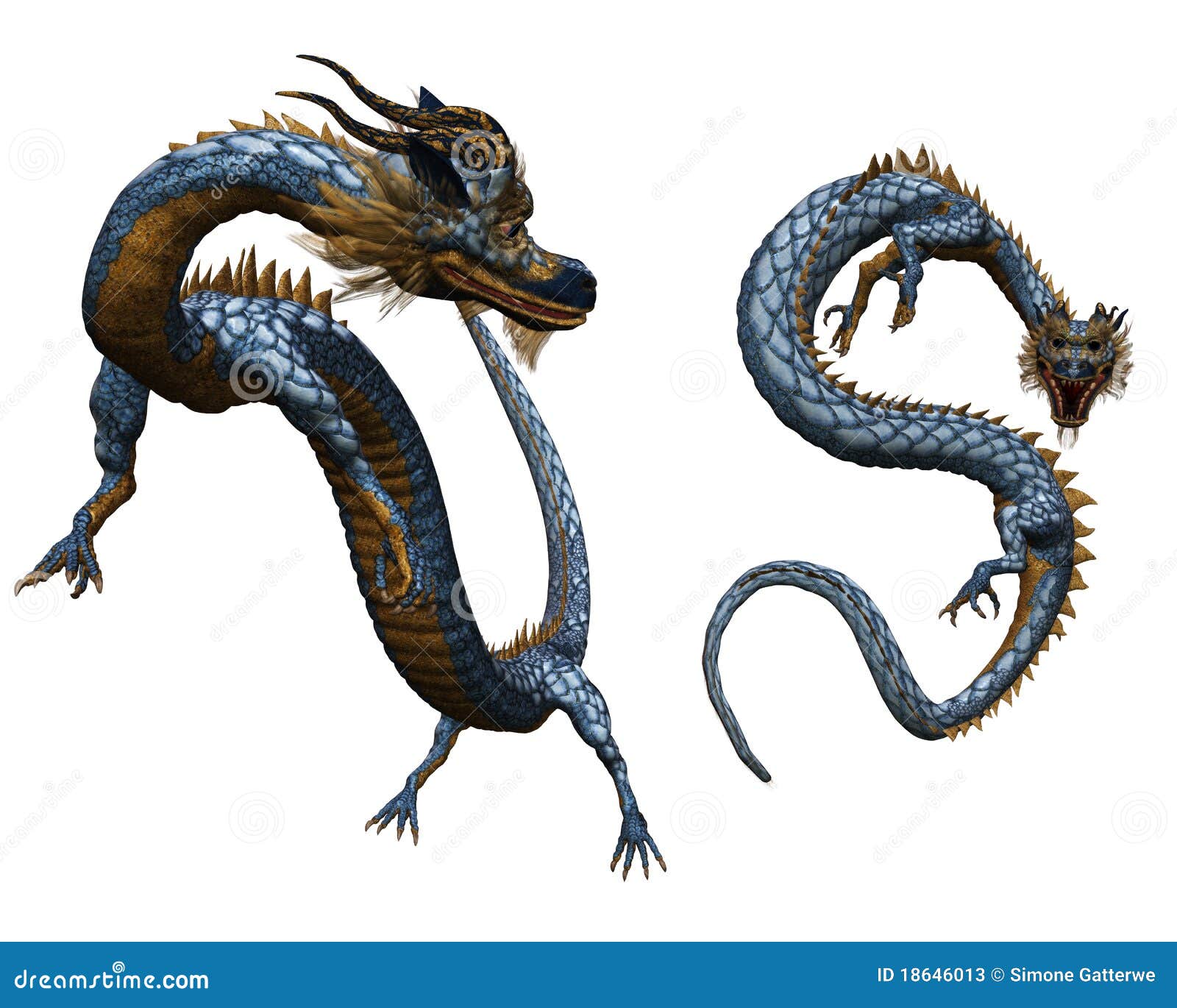 Chinese Dragon Side View