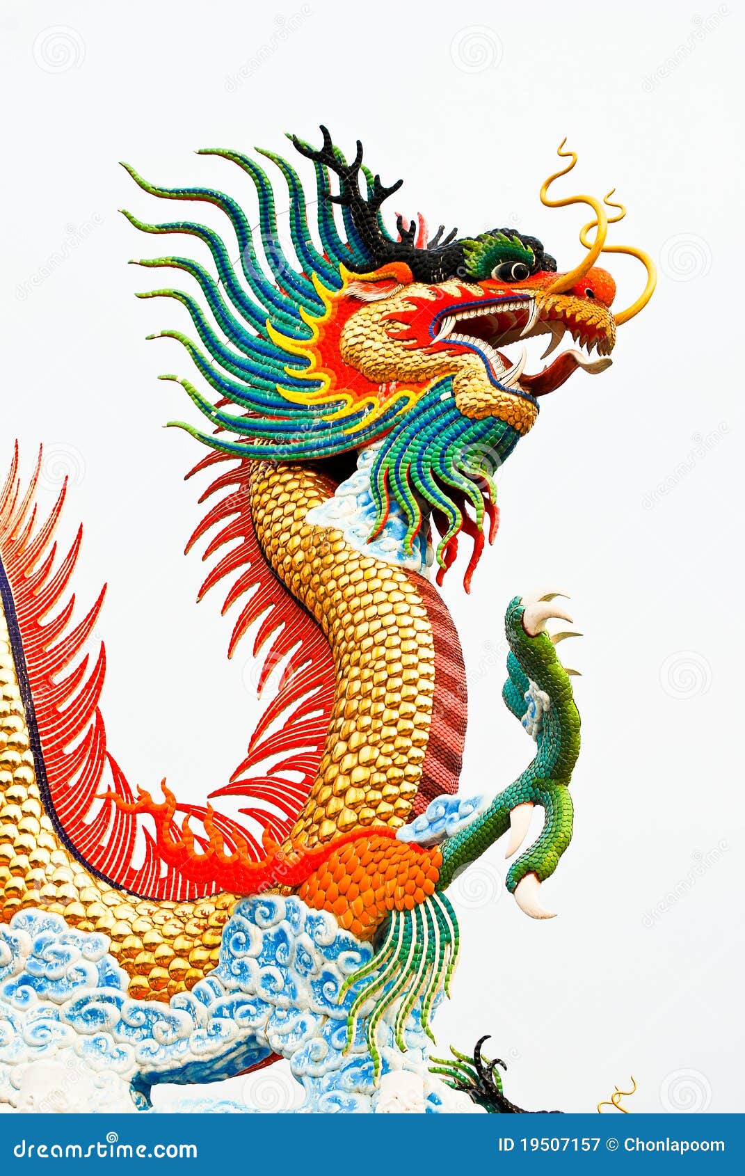 Chinese dragon stock image. Image of nature, decorative - 19507157