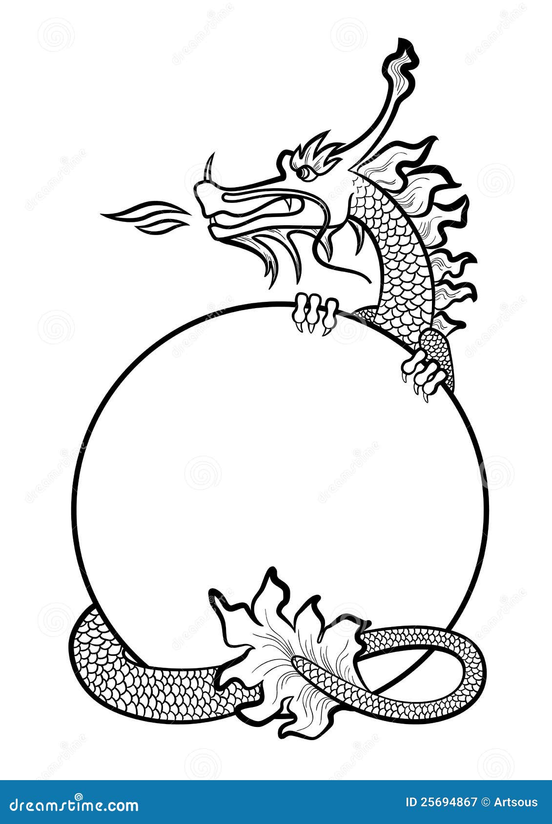 Easy Chinese Dragon Drawing