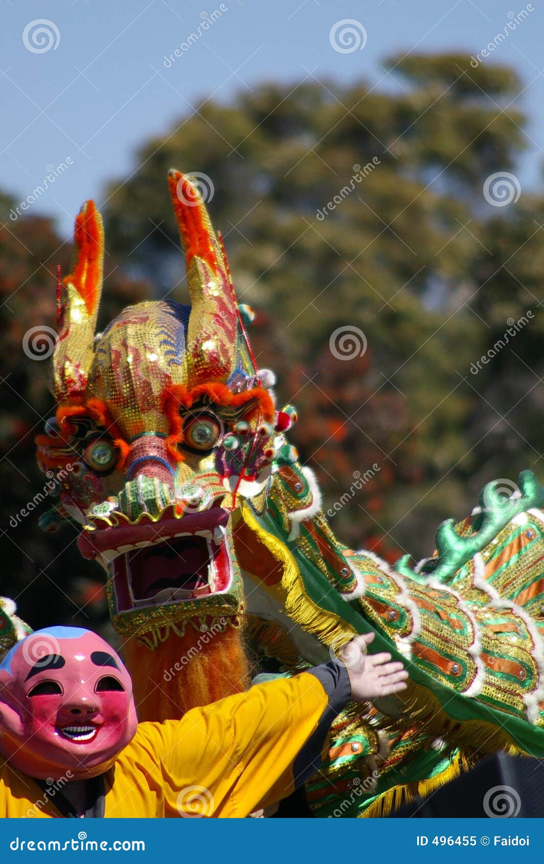 Chinese dragon stock image. Image of lore, myth, arts, luck - 496455