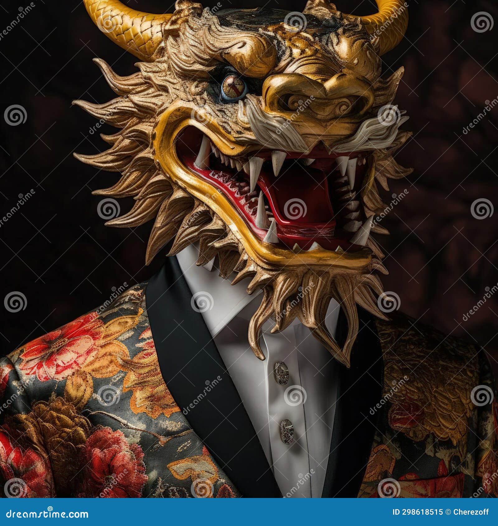 Chinese dragon in costume stock image. Image of celebration - 298618515