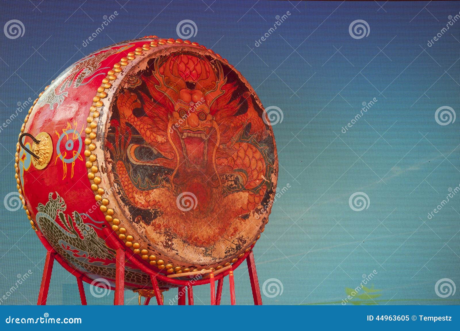 Chinese Dragon Drum Stock Image | CartoonDealer.com #44963605