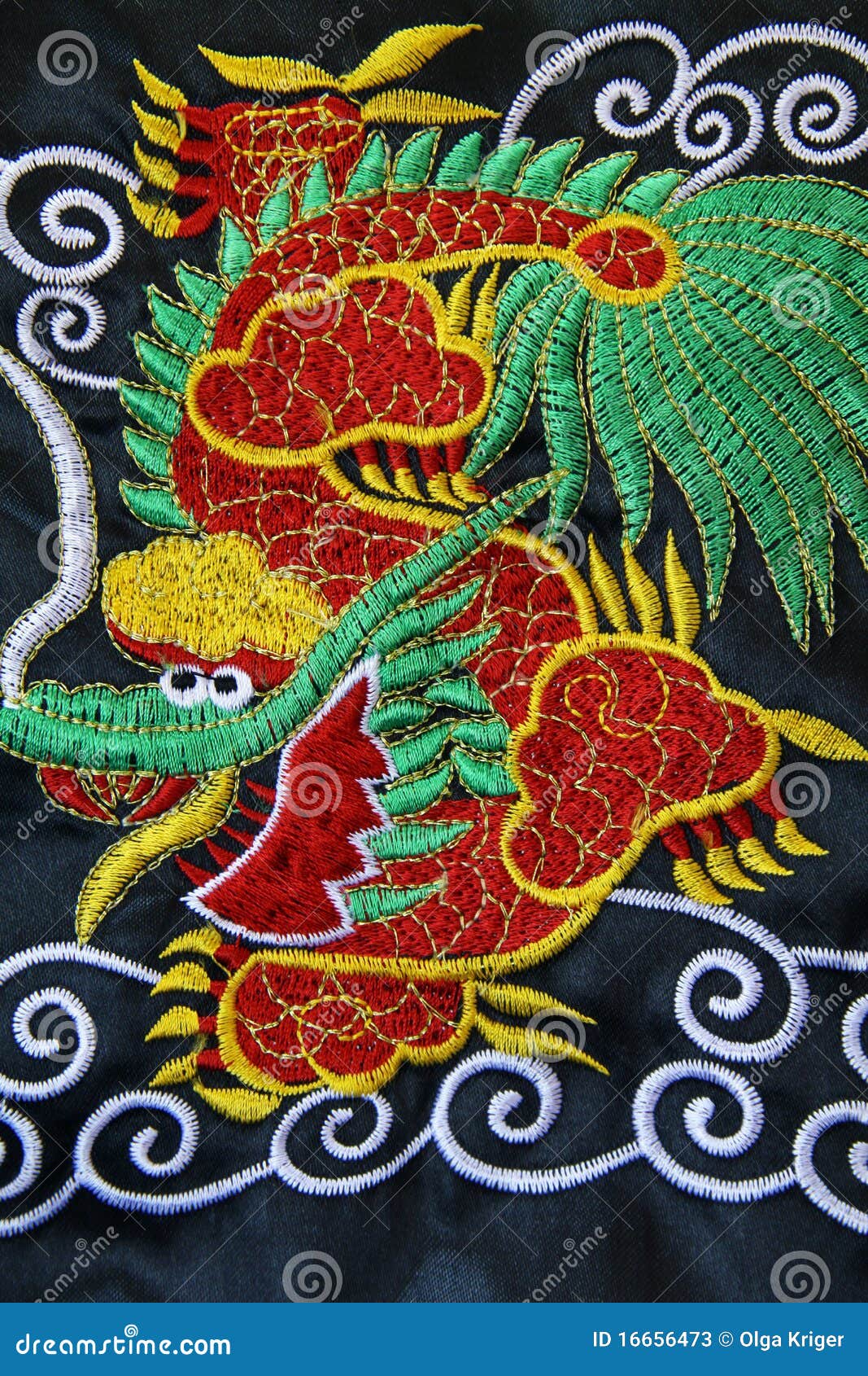 Chinese Dragon Embroidery Thread Stock Image - Image of ethnicity ...