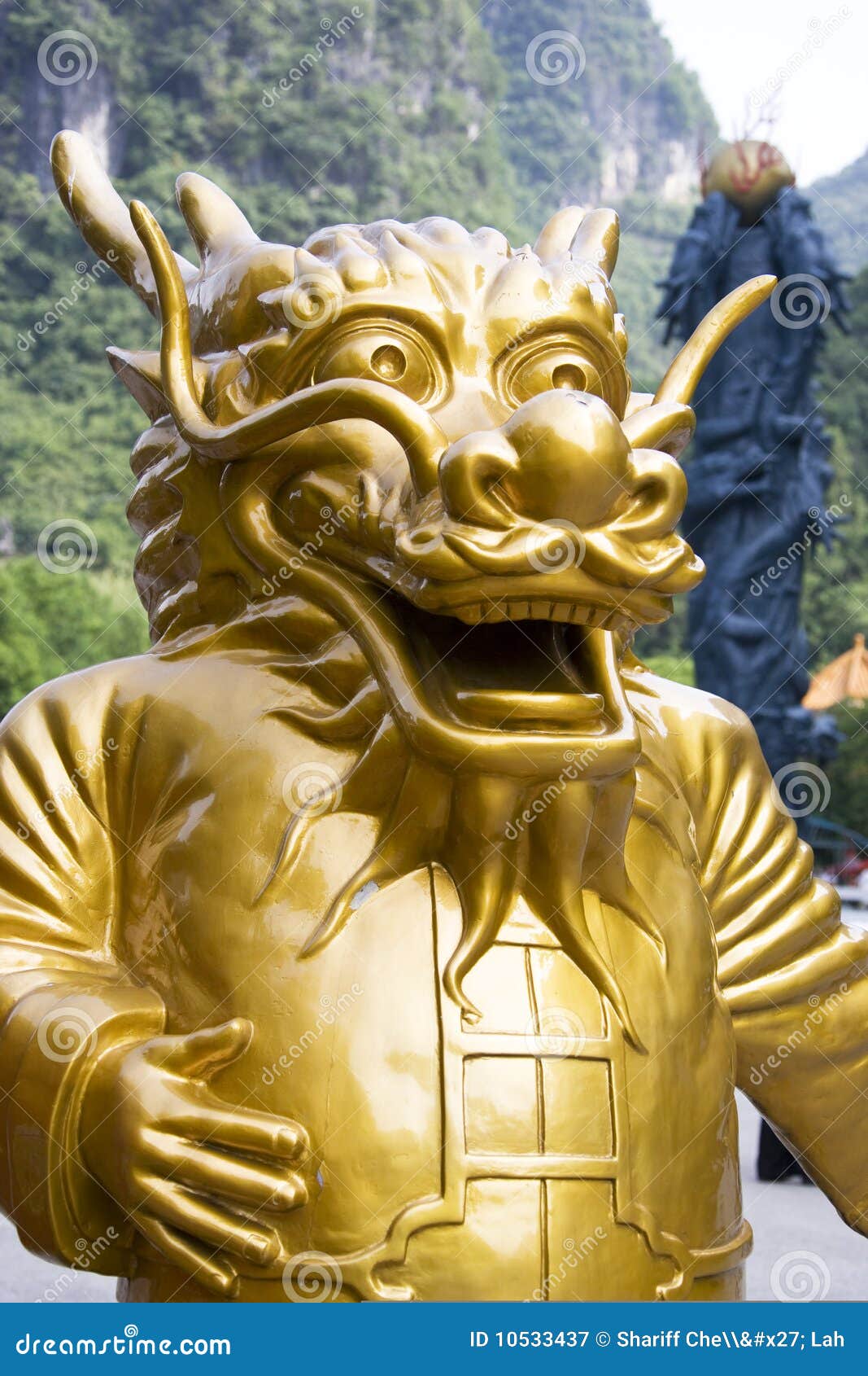 Chinese Dragon Guardian stock image. Image of religious - 10533437