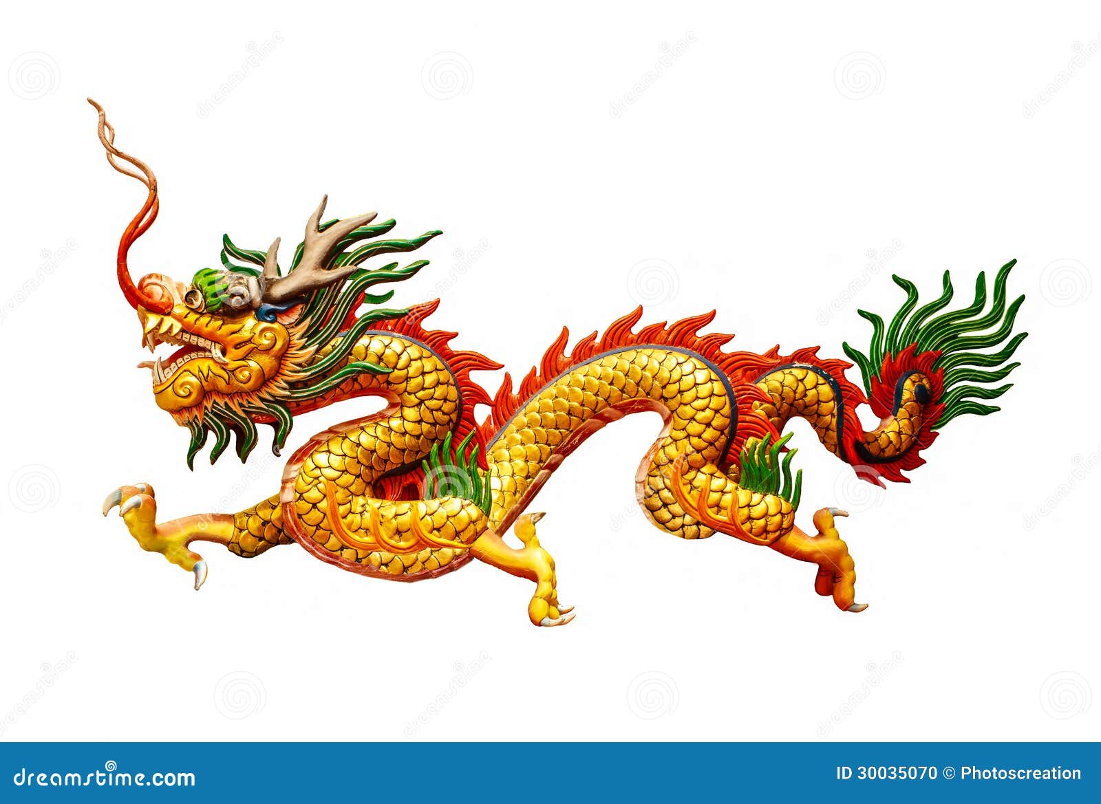 Chinese Dragon on White Background Stock Photo - Image of chinese ...
