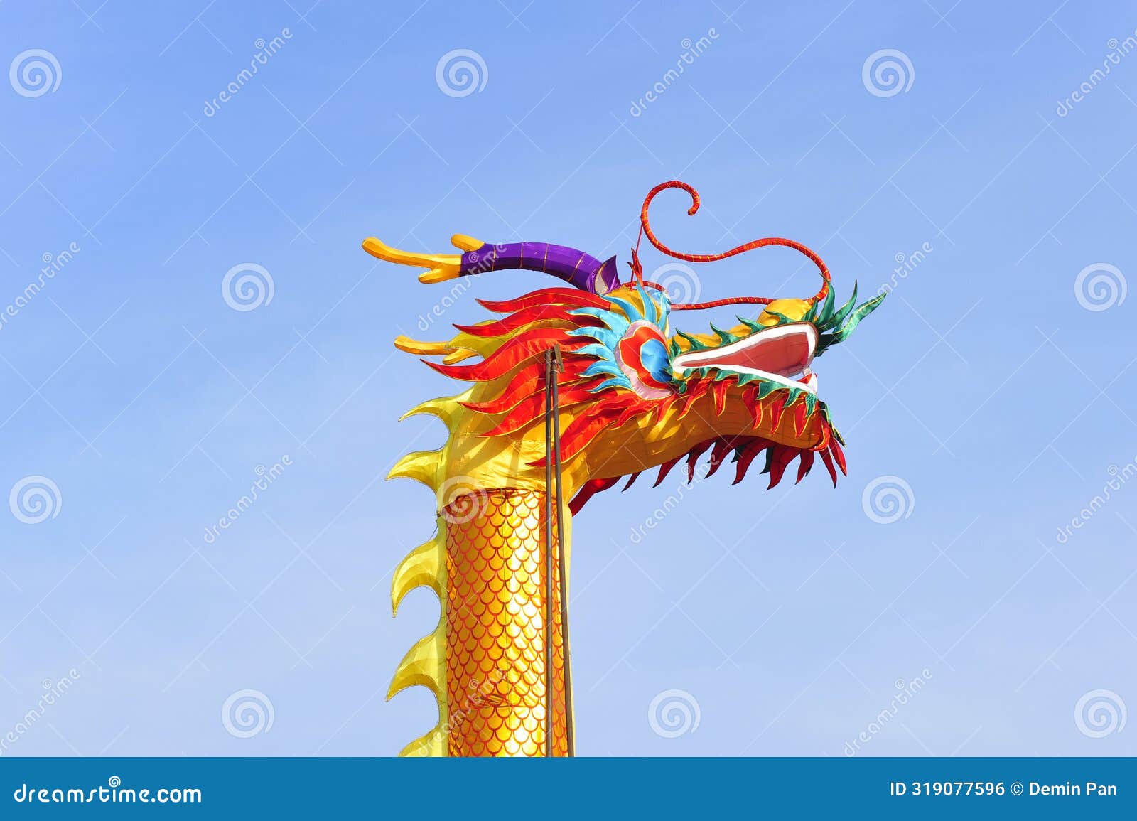 The Chinese dragon lantern stock photo. Image of holiday - 319077596