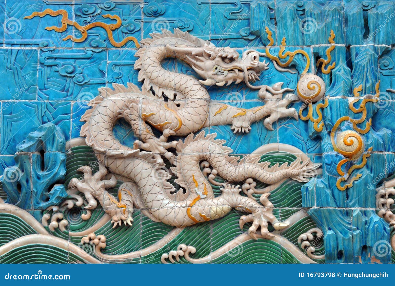 Chinese Dragon, Symbol of Power (white Colored) Stock Photo - Image of ...