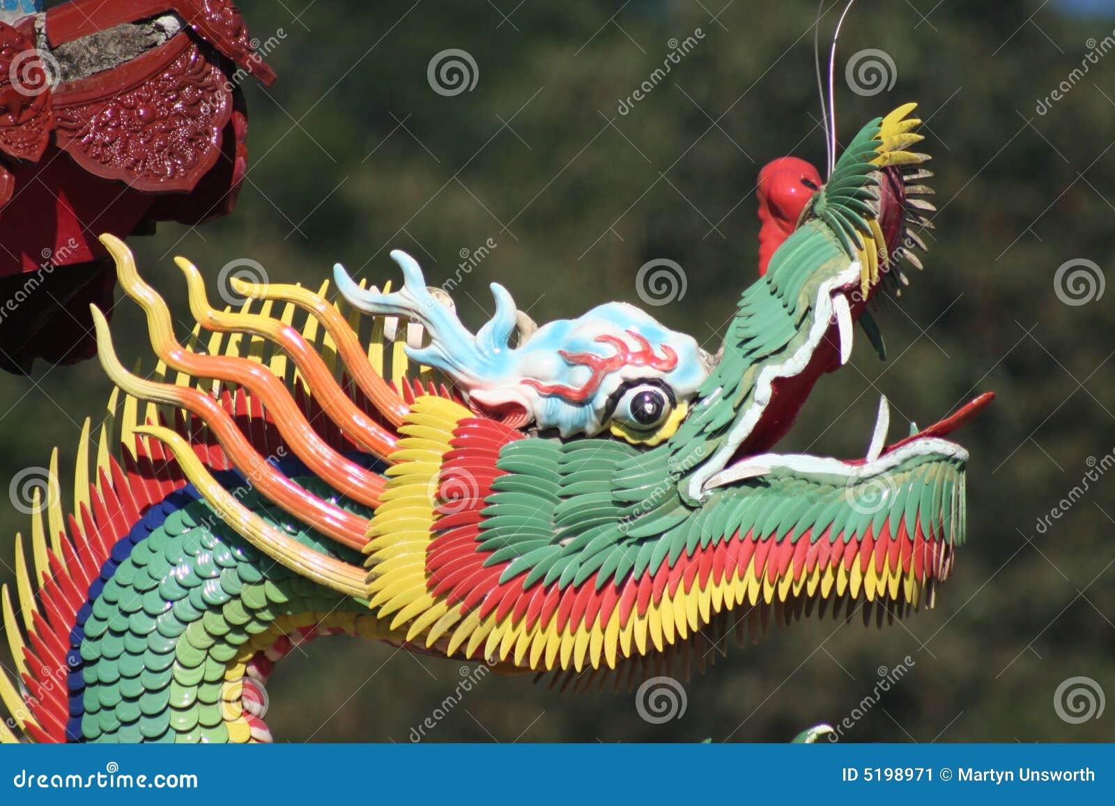 Chinese dragons stock image. Image of china, temple, dynasty - 5198971