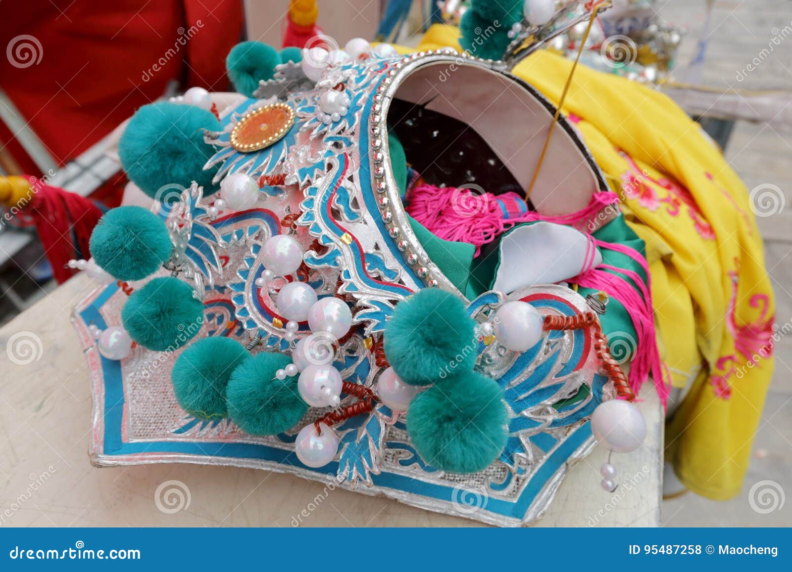 Chinese Drama Props of Helmet Stock Photo - Image of handmade, festive ...