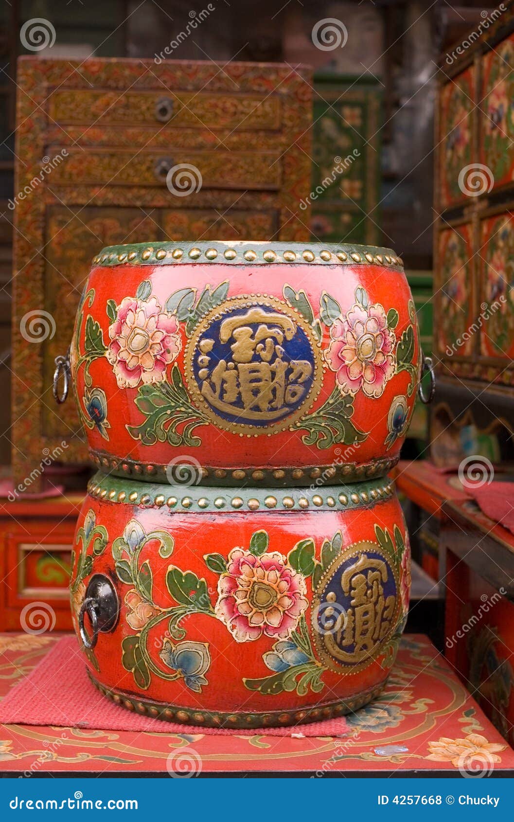Chinese drum stock photo. Image of travel, market, homeland - 4257668