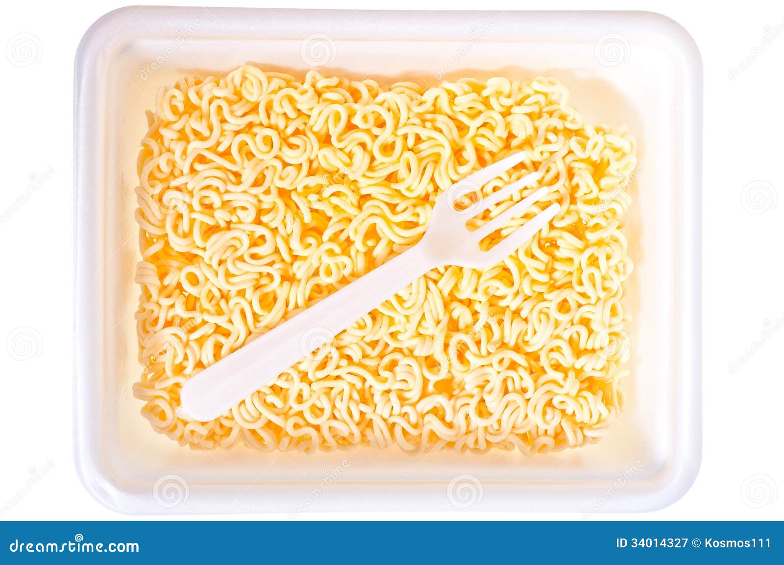 Chinese Dry Noodles and Fork Stock Image - Image of minute, pasta: 34014327