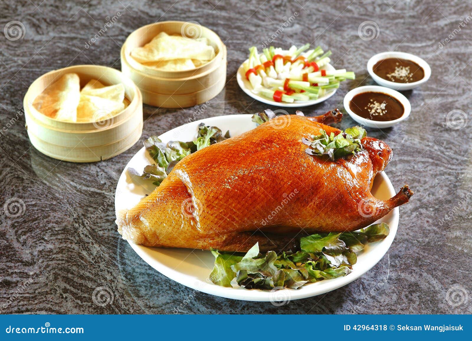 Chinese Duck Wok Stir Fry With Hoisin Sauce Stock Photography ...