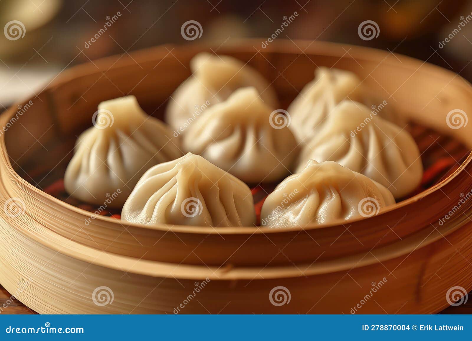 Chinese Dumplings in a Close-up Shot, Macro Shot - Made with Generative ...