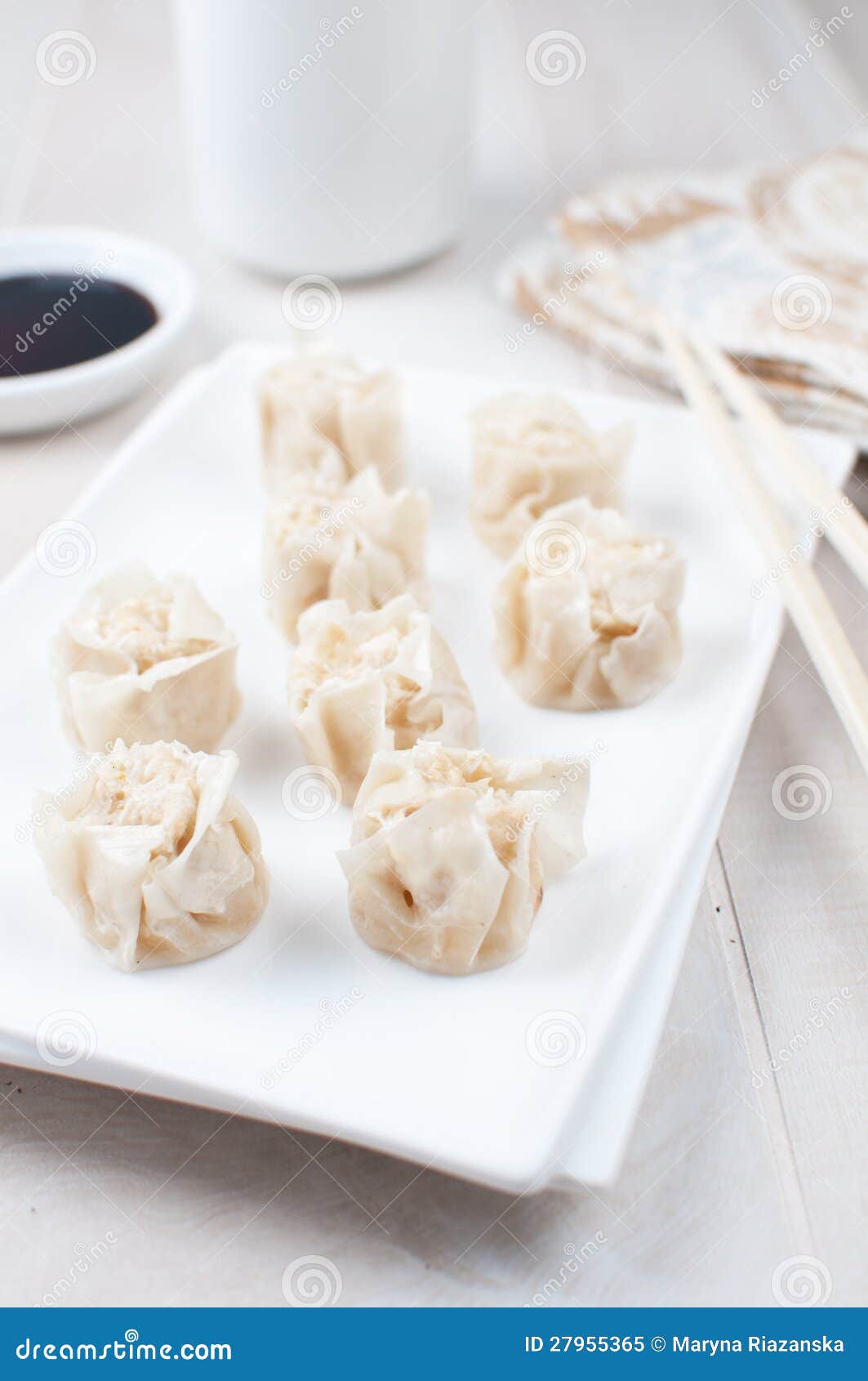 Chinese Dumplings Eating with Chop Sticks Stock Image - Image of asian ...