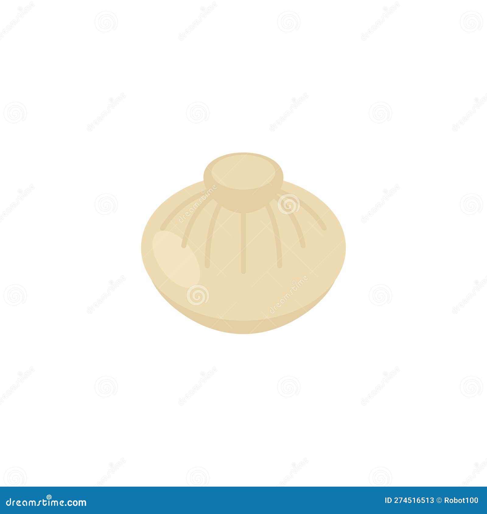 Chinese Dumplings Isolated. Food Vector Illustration Stock Vector ...