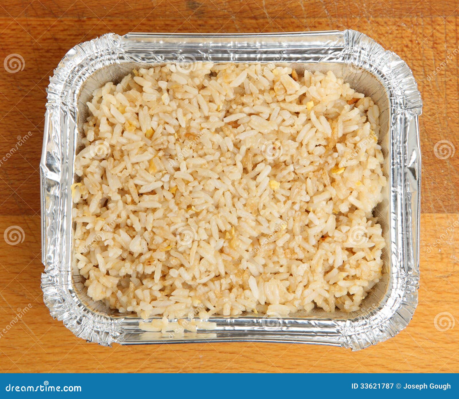 Chinese Egg-Fried Rice in Foil Tray Stock Image - Image of aluminum ...
