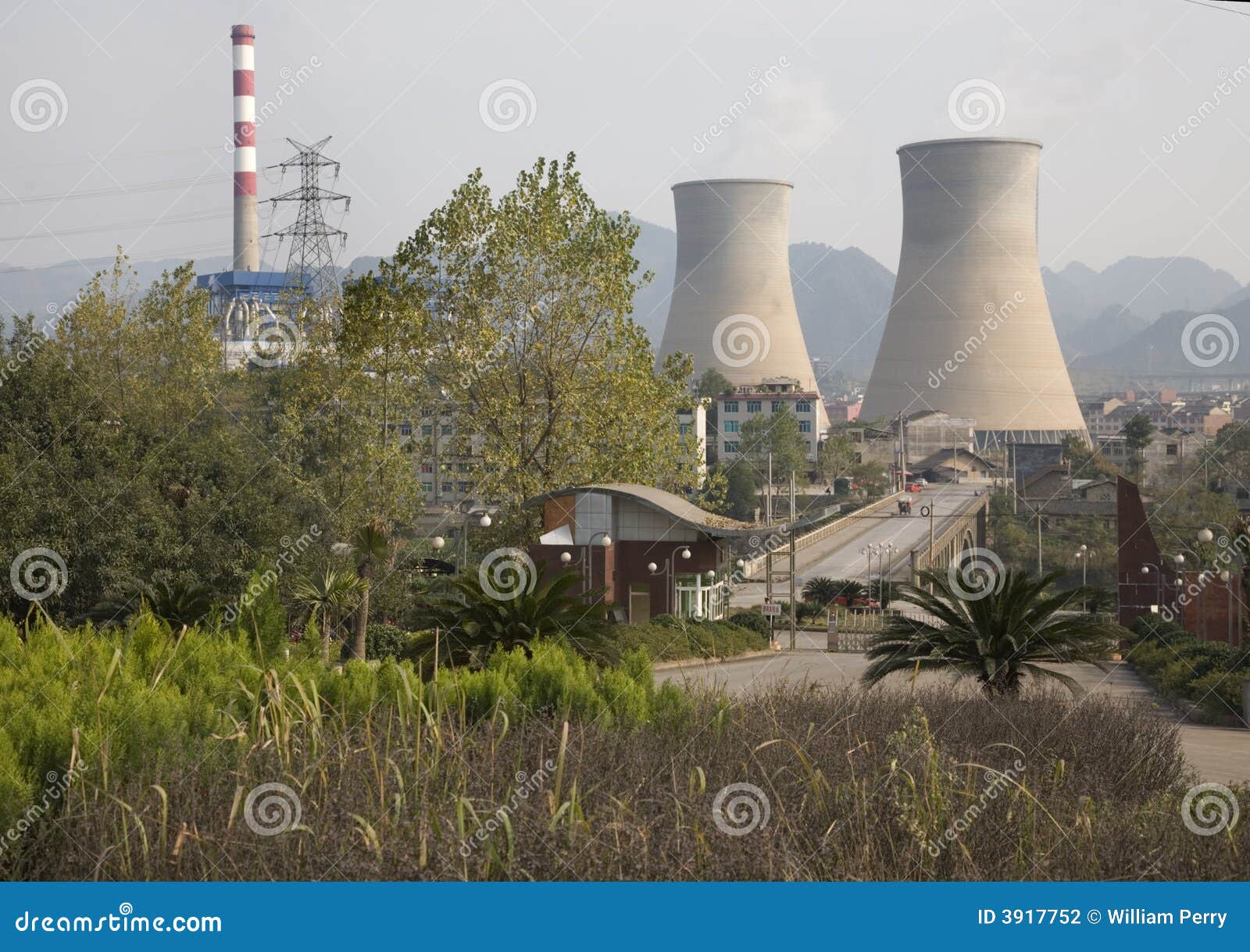 Chinese Electricity Power Plant Stock Photo - Image of electrical ...
