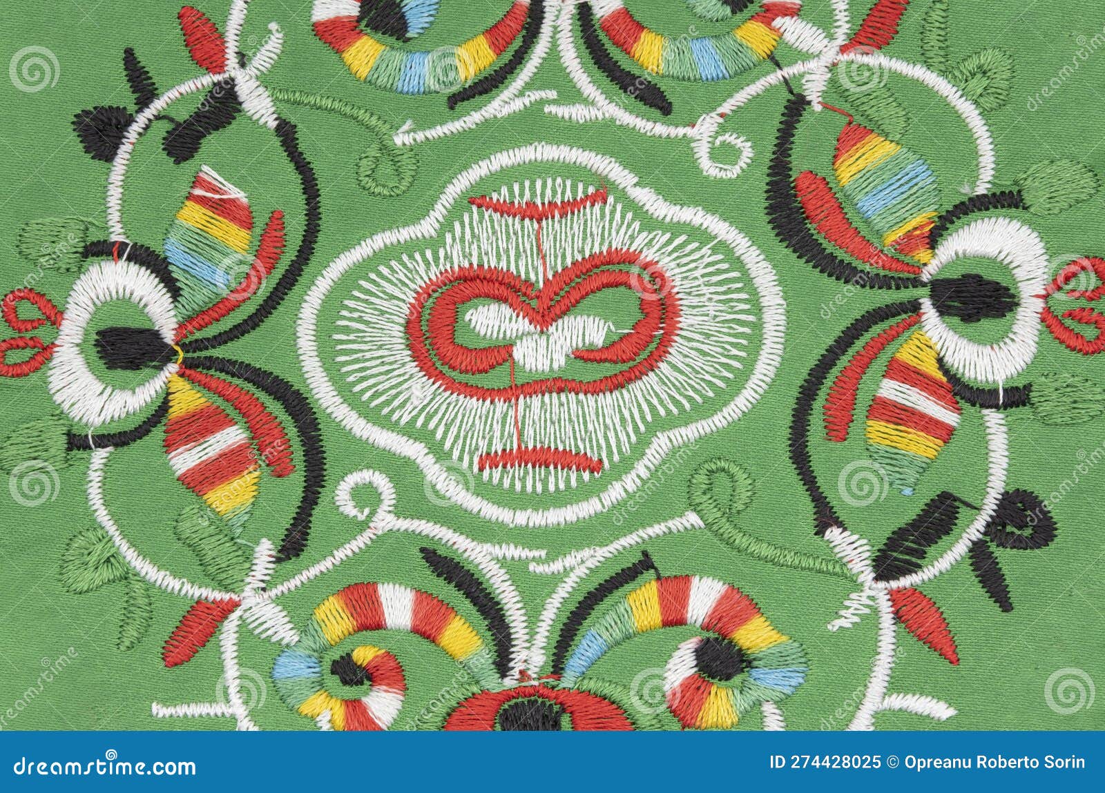 Chinese Embroidery Closeup. Stock Image - Image of prosperity ...