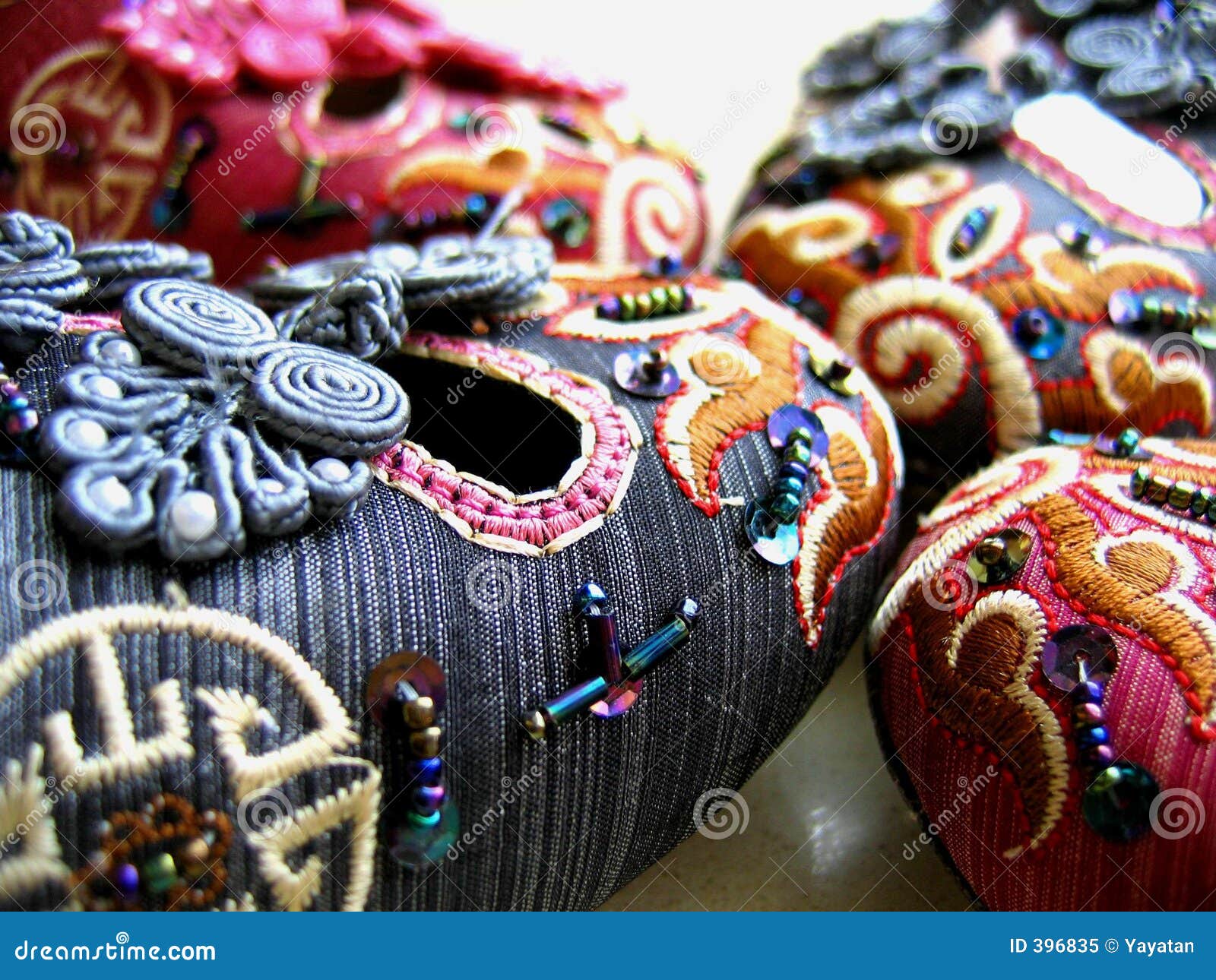 Chinese embroidery shoes stock image. Image of culture - 396835