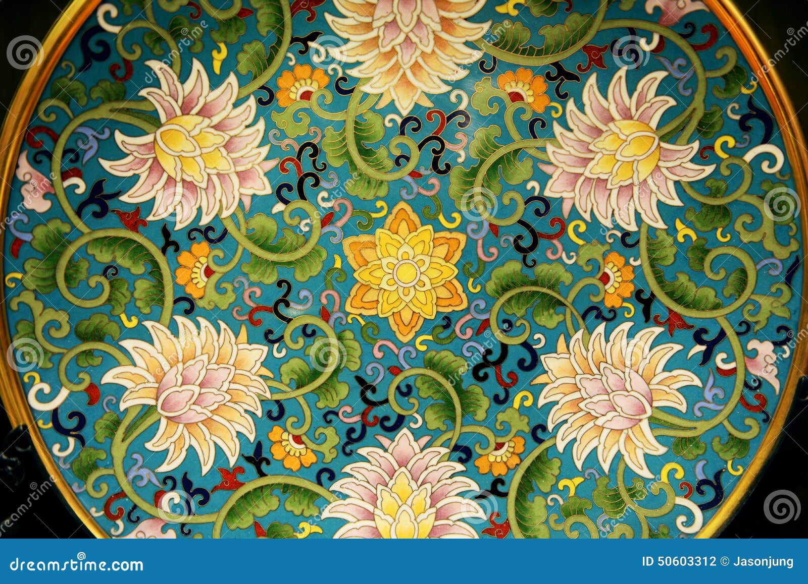 Chinese Flower Texture