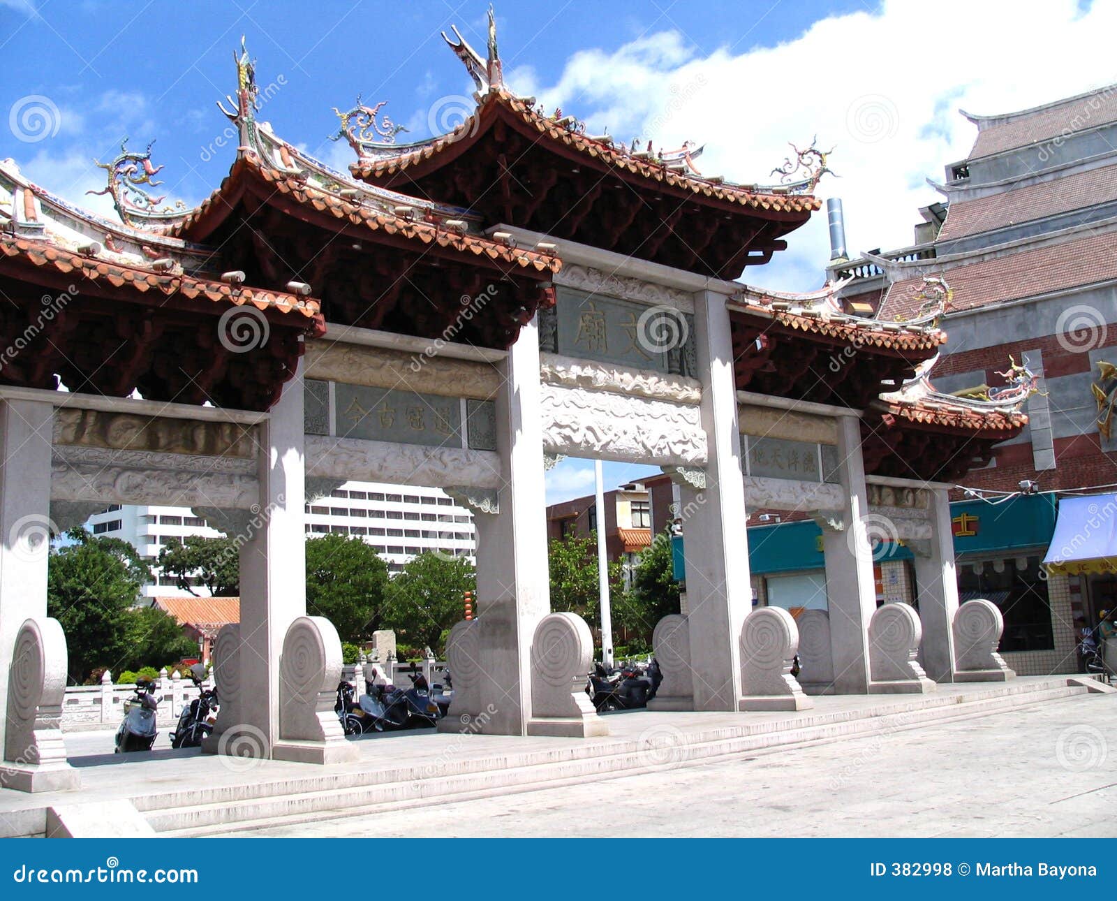 Chinese Entrance stock photo. Image of pagoda, entrance - 382998