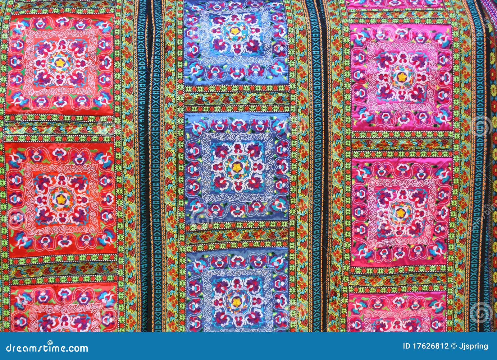 Chinese Ethnic Cloth Fabric Background Stock Photo - Image of fancywork ...