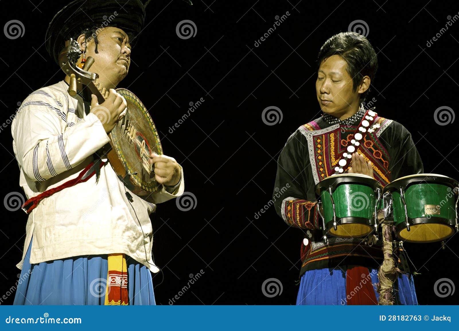 Chinese Ethnic Musician of Yi Nationality Editorial Stock Photo - Image ...
