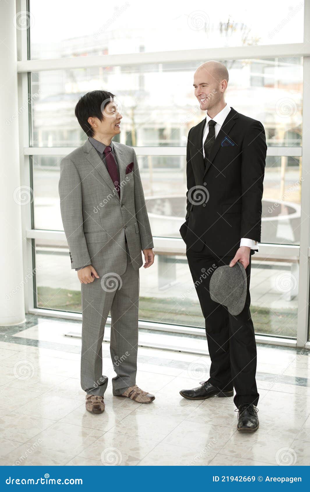 Chinese and European Business Men Conversing Stock Image - Image of ...