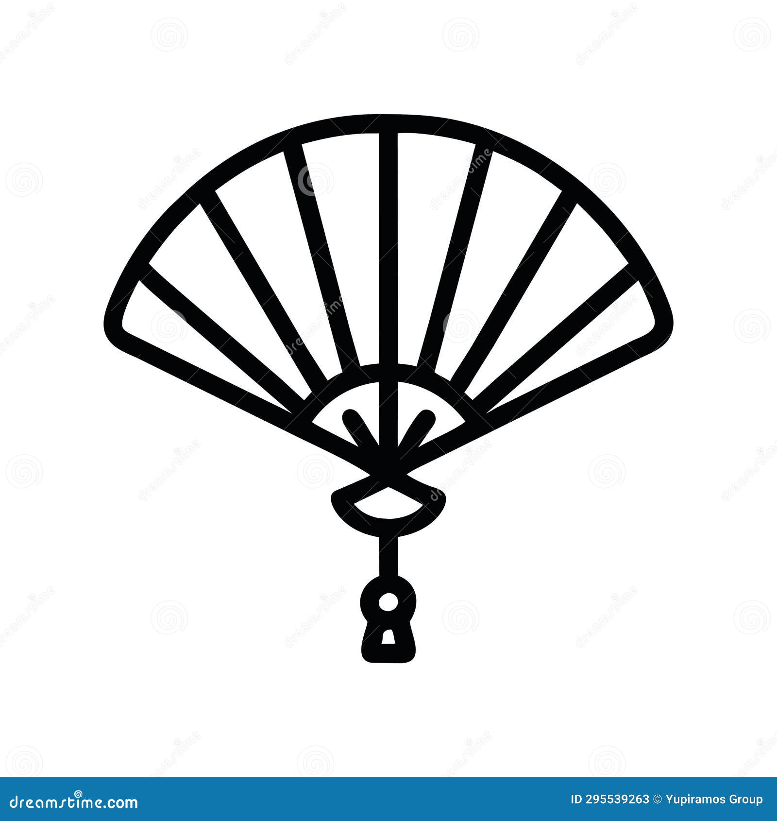 Chinese fan icon stock vector. Illustration of amulet - 295539263