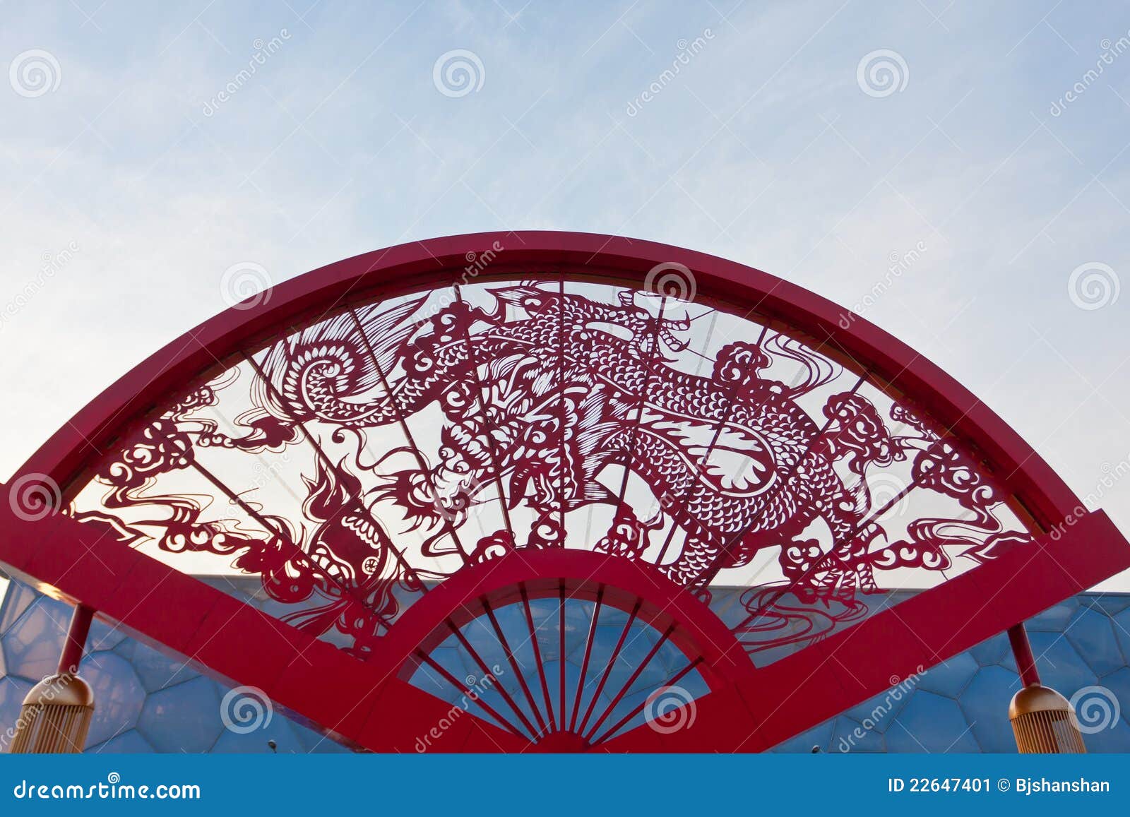 Chinese Fan Sculpture, Paper Cutting Patterns, Chi Editorial Photo ...