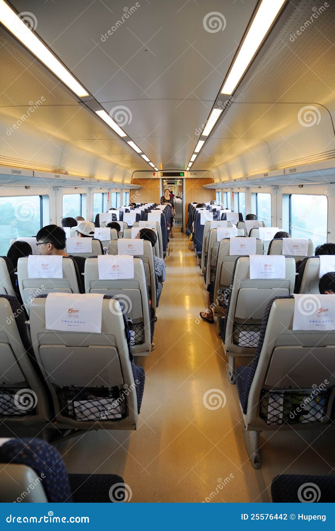 Chinese Fast Train Interior Editorial Photography - Image of armchair ...