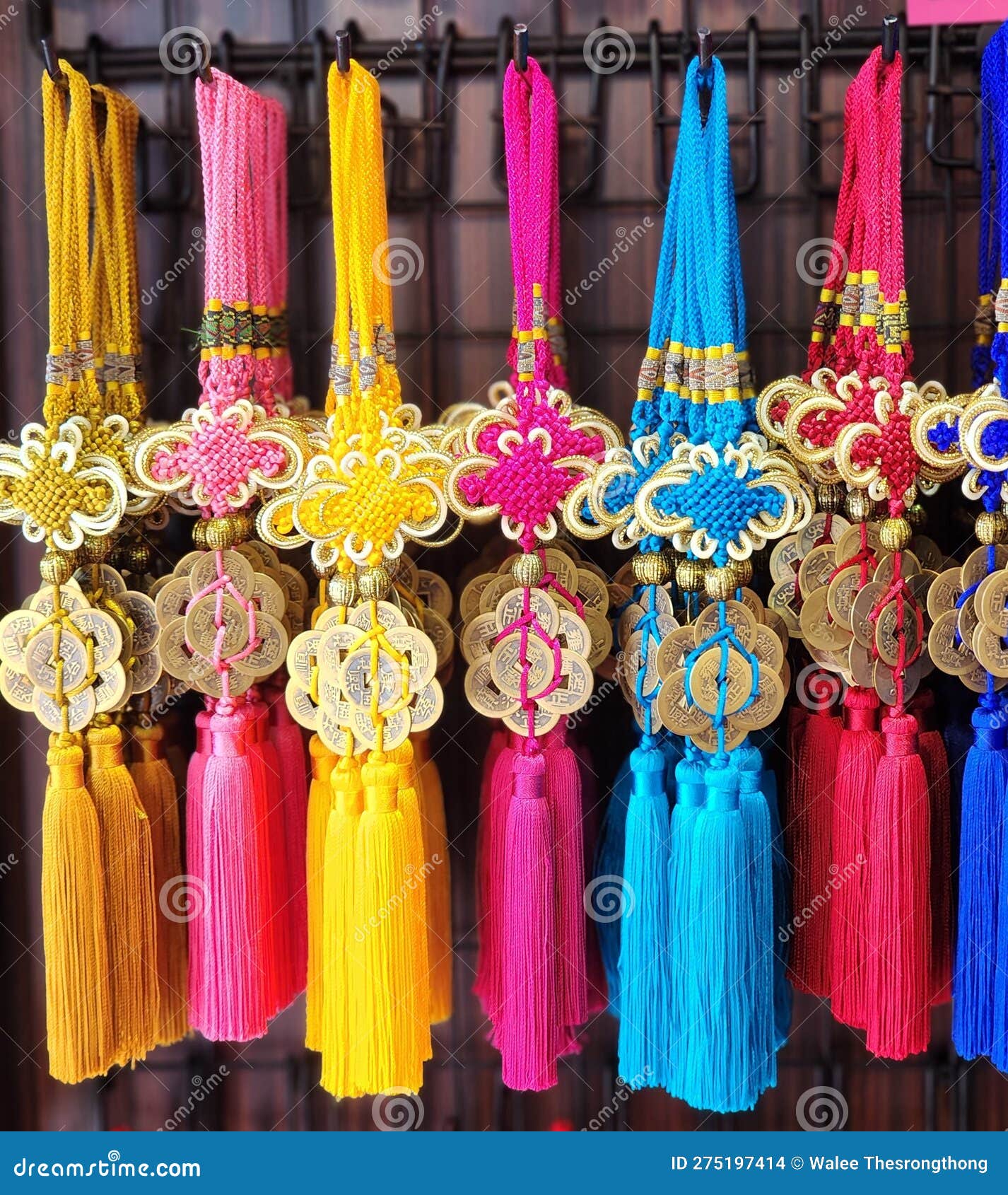 Chinese festoons stock photo. Image of chinese, blue - 275197414