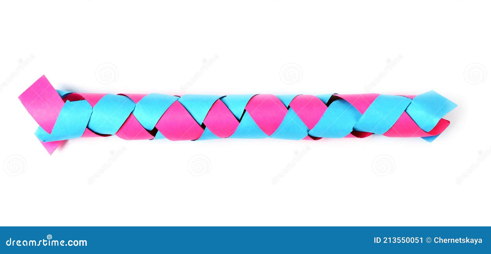Chinese Finger Trap Isolated On White, Top View Stock Photography ...