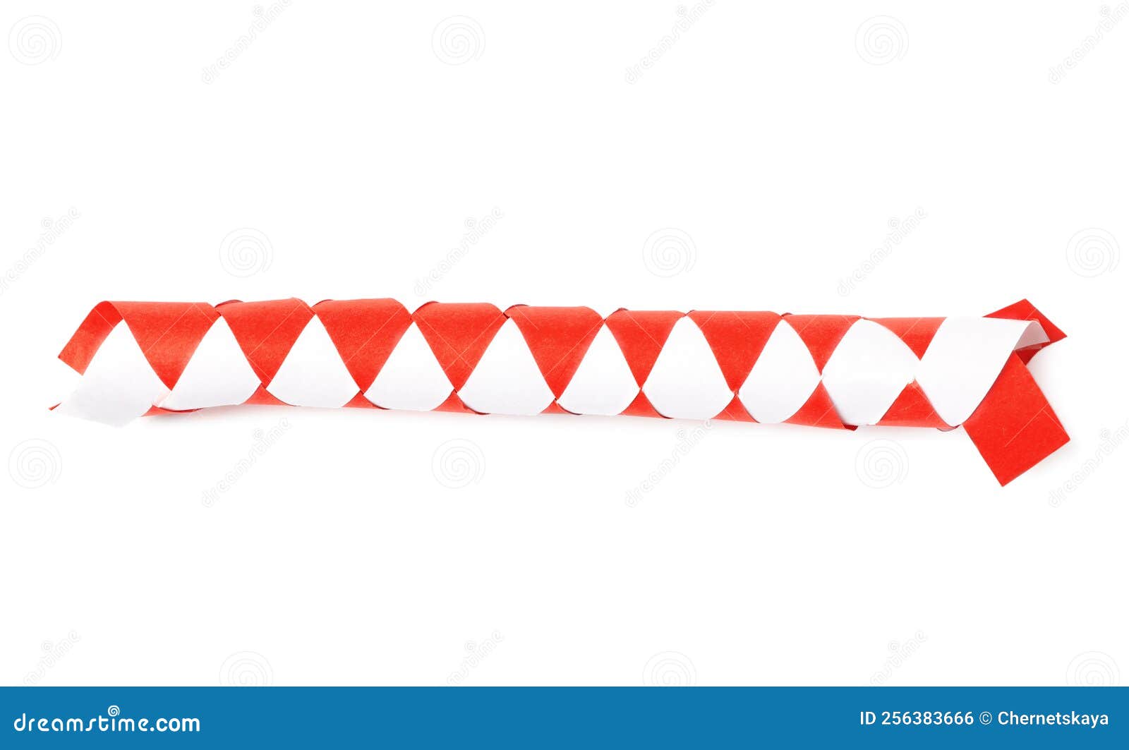 Chinese Finger Traps On White Background, Top View Stock Photography ...
