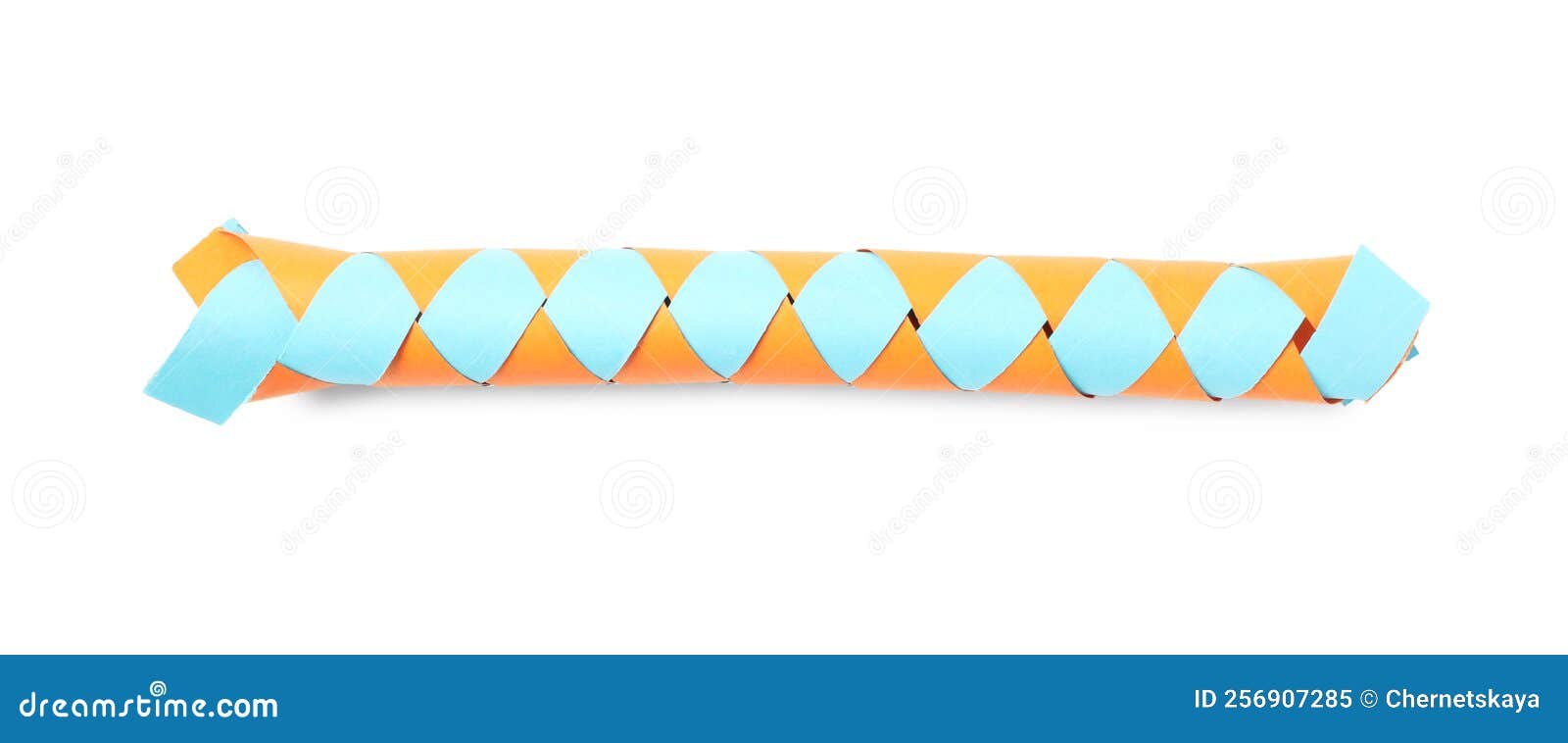 Chinese Finger Trap Isolated On White, Top View Royalty-Free Stock ...