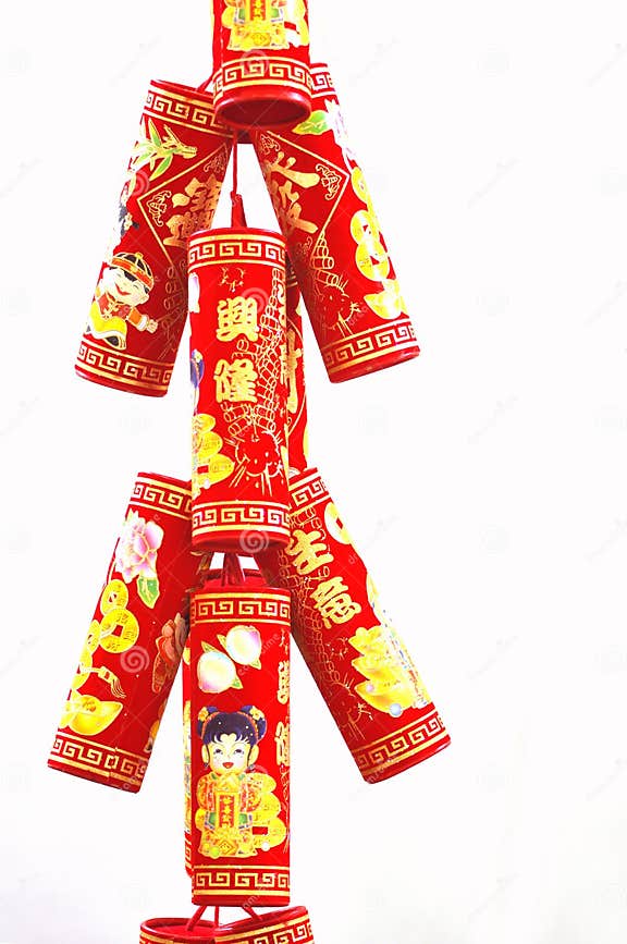 Chinese fire crackers stock photo. Image of chinese, lunar - 17954178