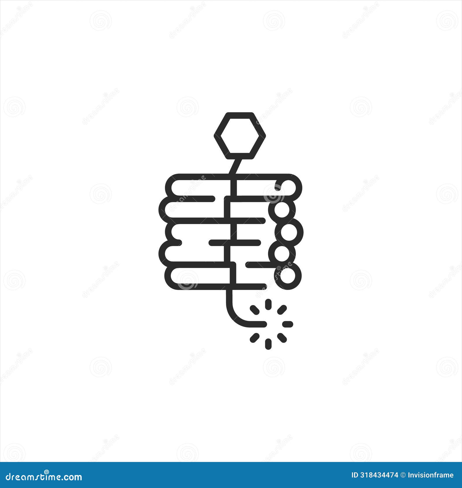 Chinese Firecracker Bundle Icon Stock Illustration - Illustration of ...