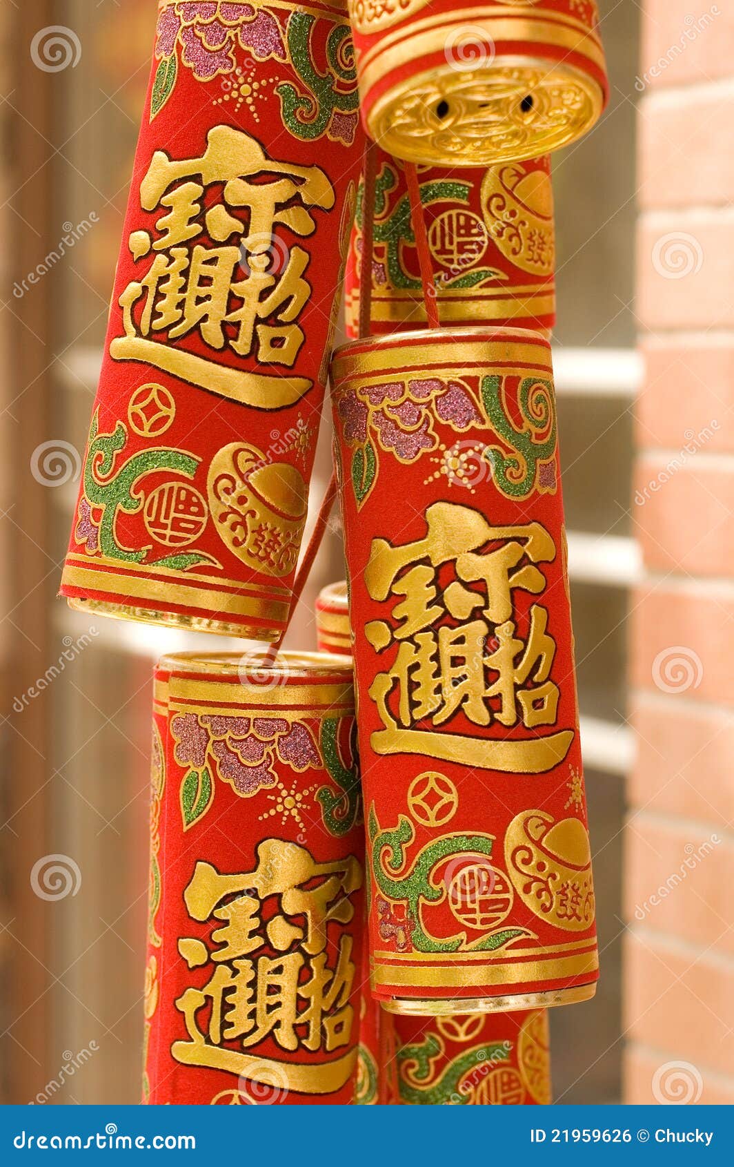 Chinese firecrackers stock photo. Image of spirits, fortune - 21959626