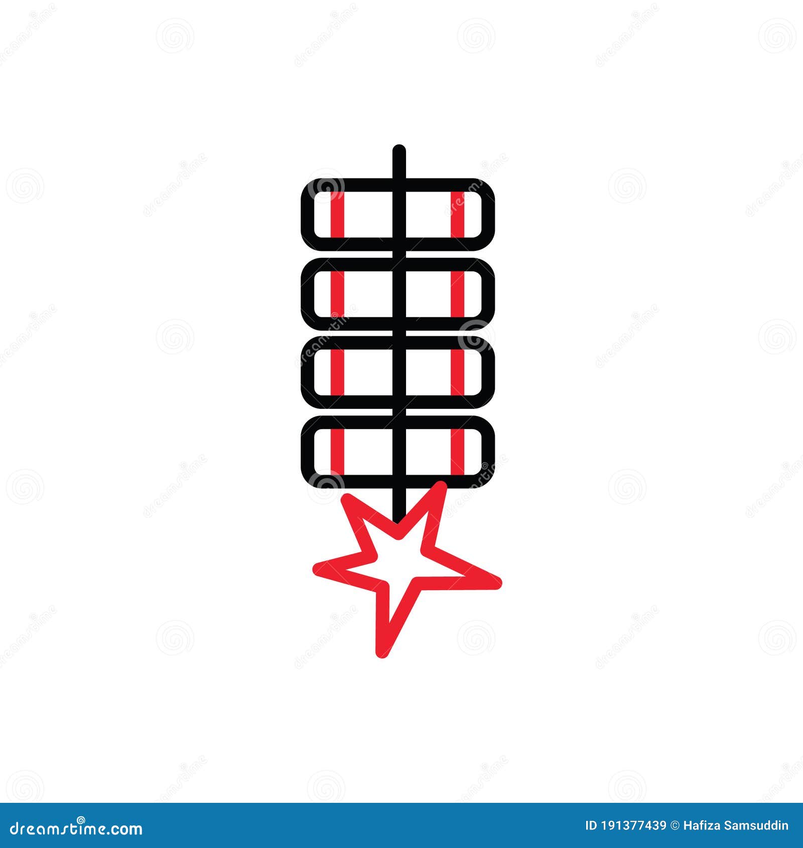 Chinese Firework. Vector Illustration Decorative Design Stock Vector ...