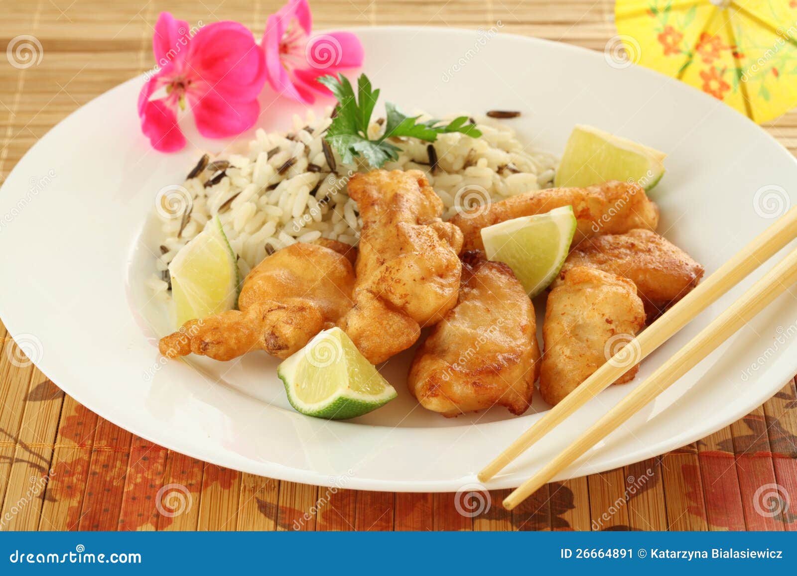 Chinese fish stock image. Image of light, parsley, golden - 26664891