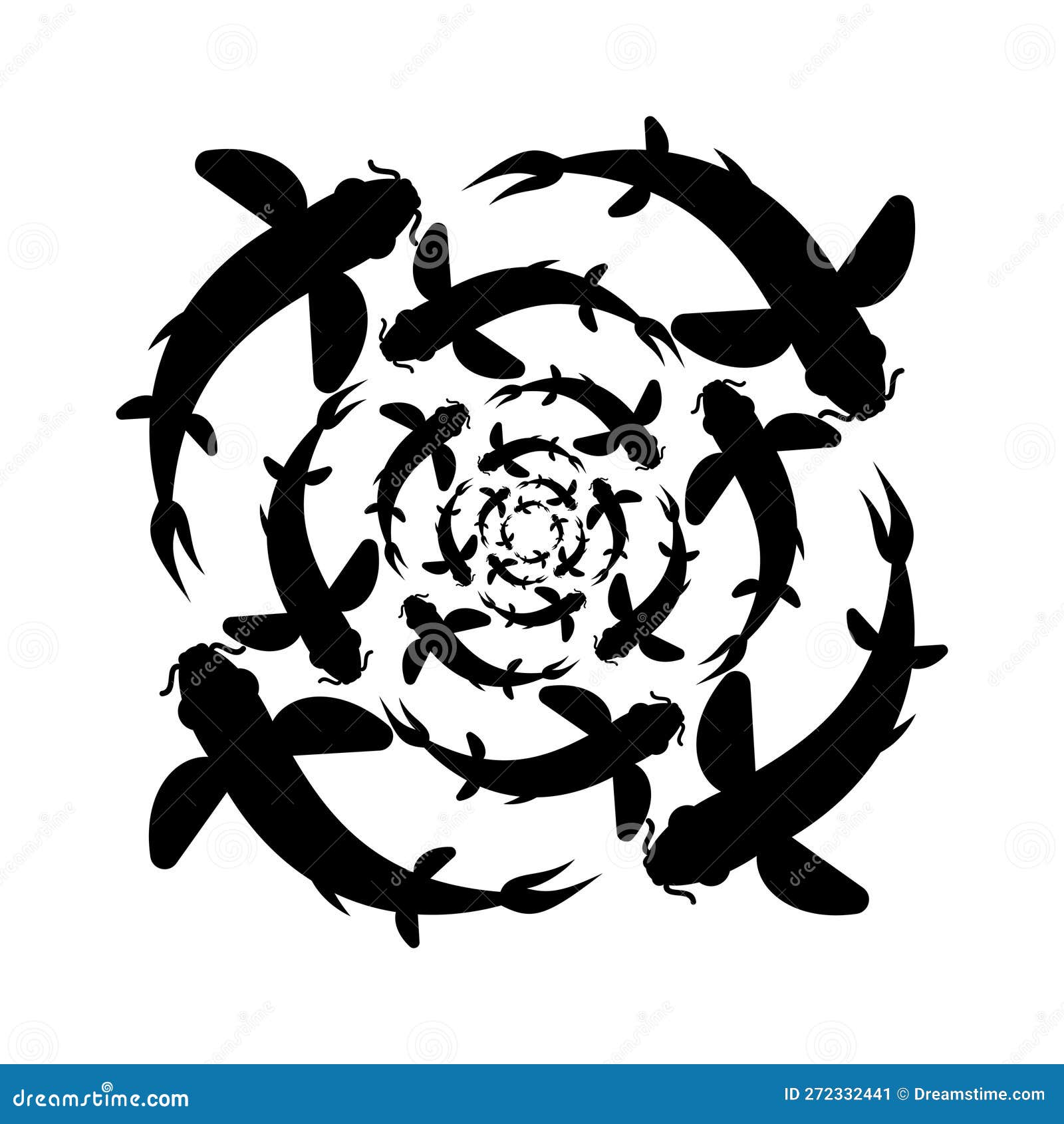 Chinese Fish Vector Illustration | CartoonDealer.com #60999122