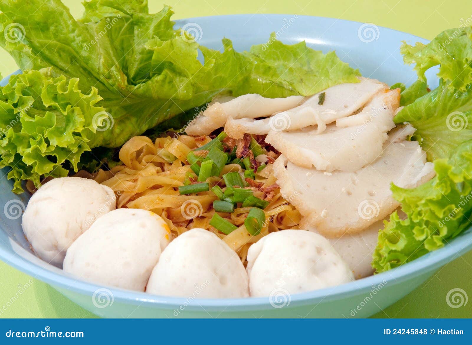 Chinese Fishball Noodles stock photo. Image of delicacy - 24245848