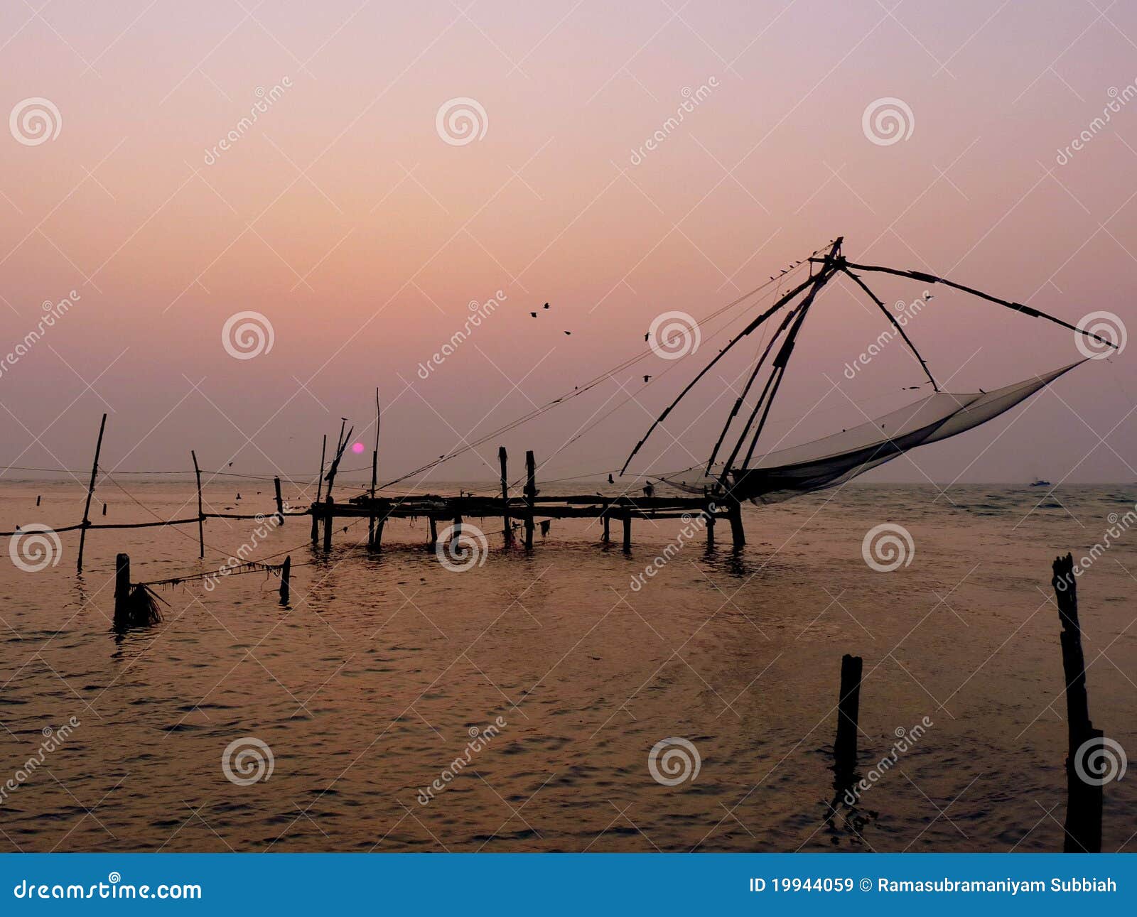 Chinese fishing nets stock image. Image of chinese, kochi - 19944059