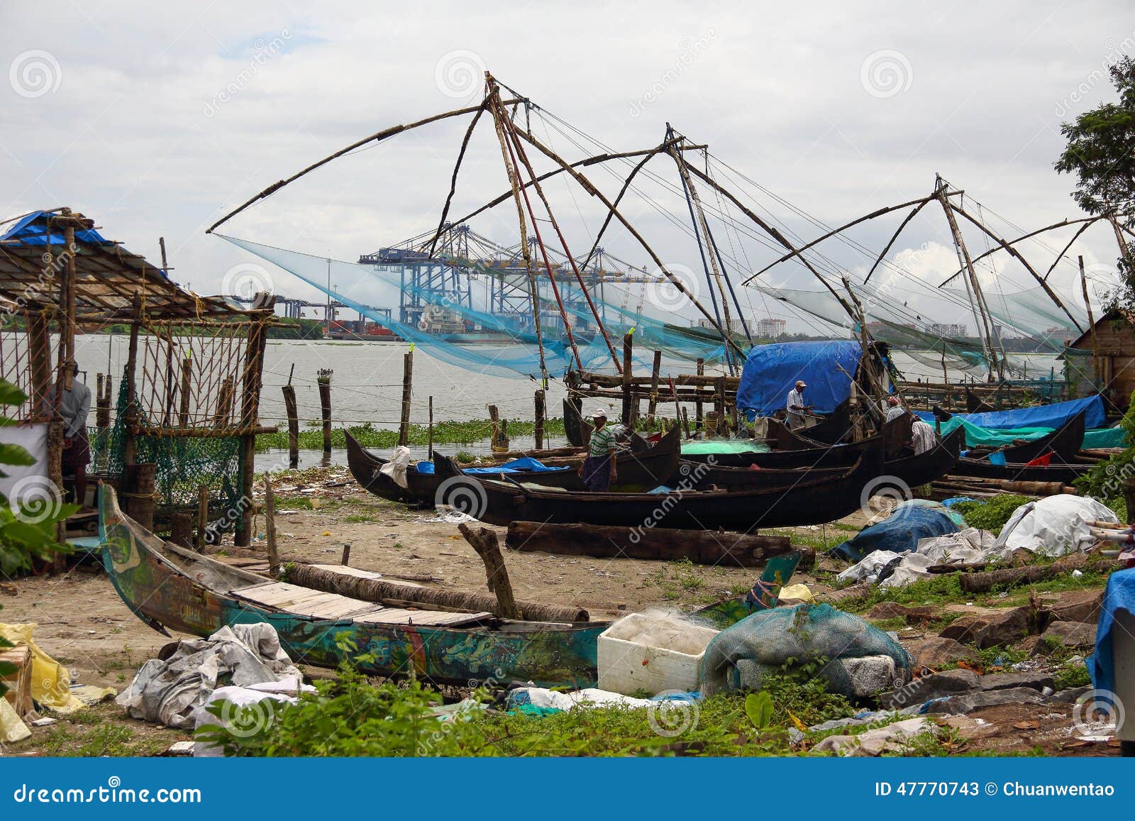 Chinese Fishing Nets in Cochin(Kochin) of India Editorial Stock Photo ... Chinese Fishing Nets in Cochin(Kochin) of India Editorial Stock Photo ...