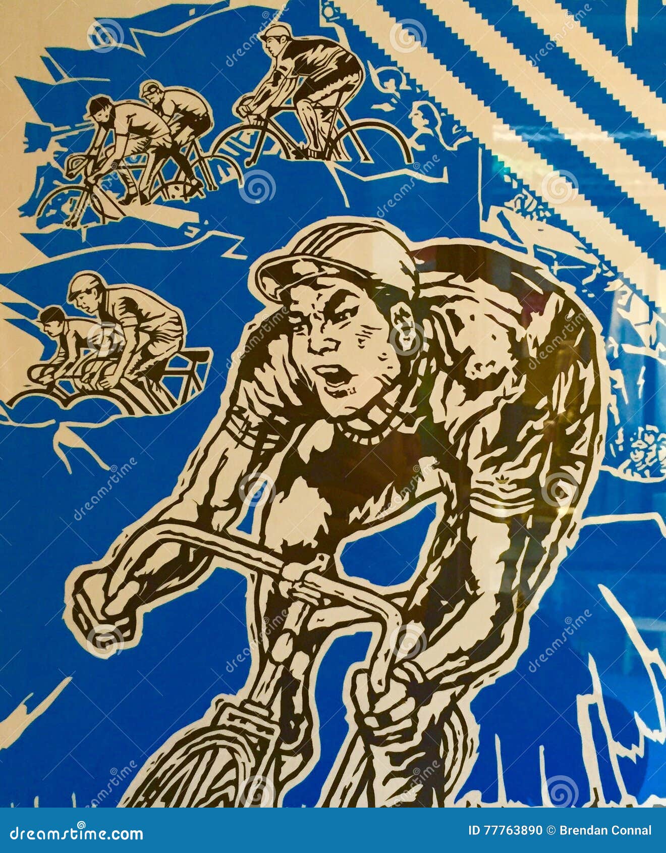 Chinese Fixie Bicycle Race Poster - Beijing 2014 Editorial Image ...