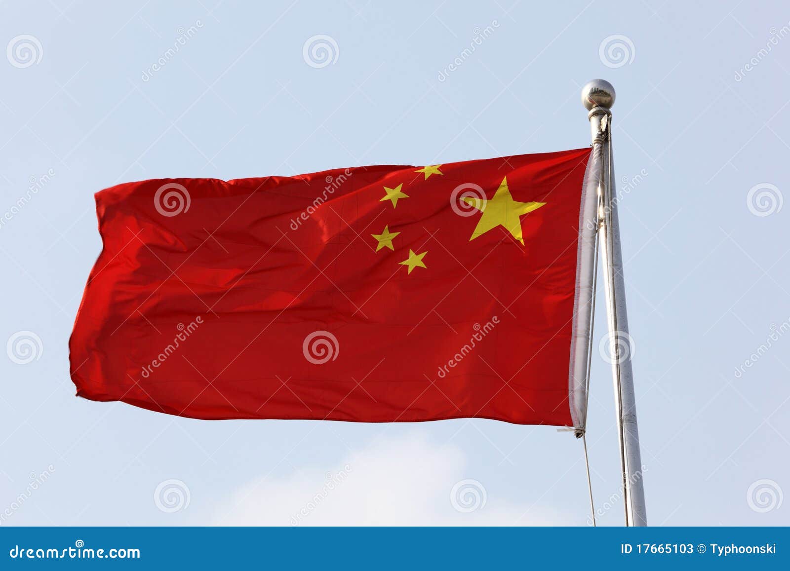Chinese Flag stock image. Image of chinese, asia, patriotic - 17665103