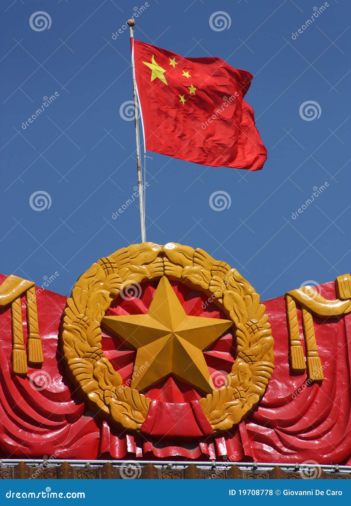 Chinese Flag editorial stock photo. Image of asia, isolated - 19708778