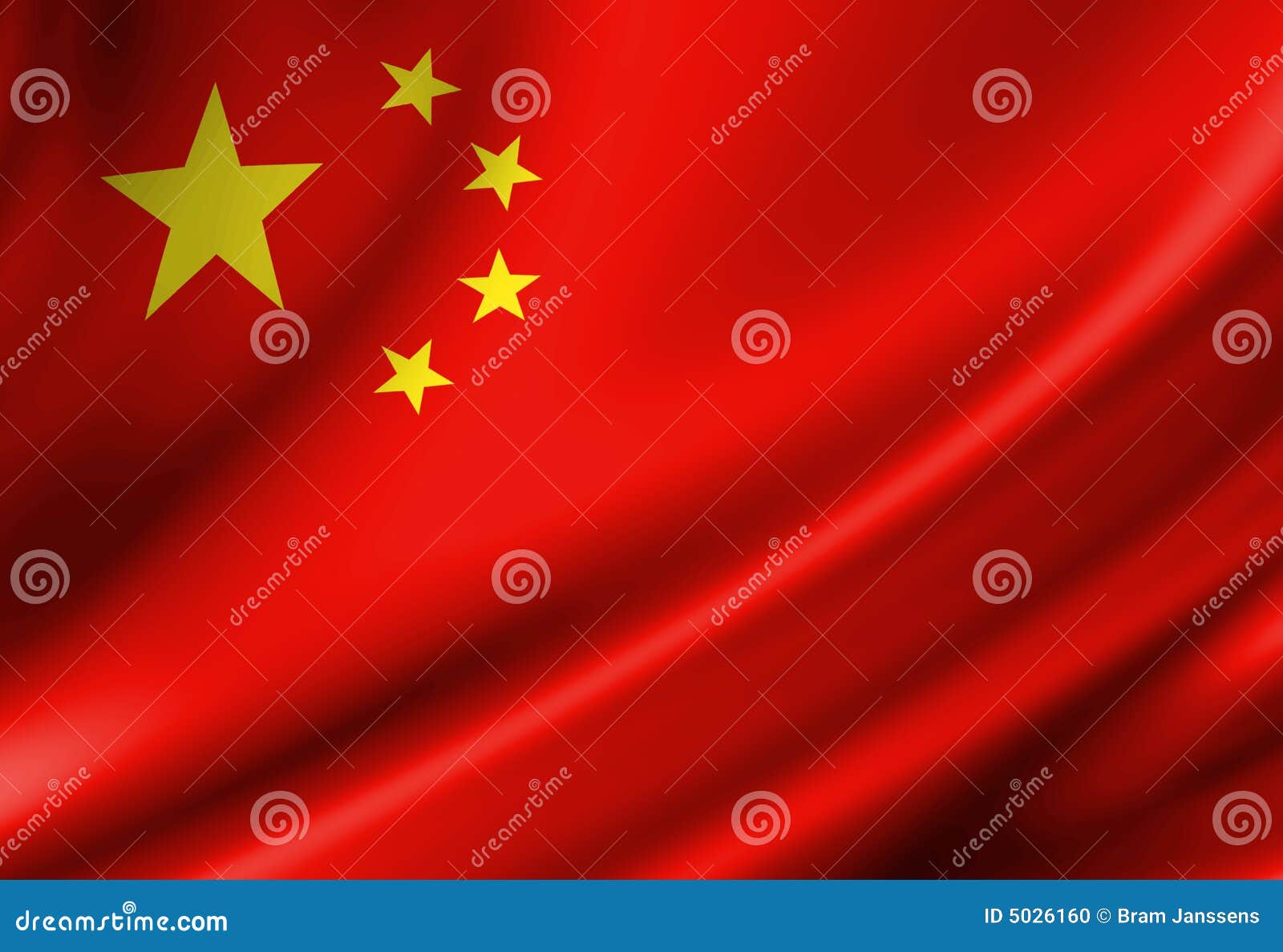 Red Chinese Flag Cargo Shipping Container Falling Down, Crushing From ...